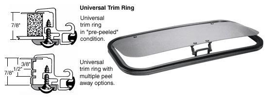 CRL-SFC 17 inch x 35 inch AutoPort Sunroof Universal Trim Ring - Solar ...