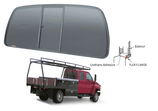 CRL Tri-Vent Slider with Solar Glass 2003+ Chevy/GMC Kodiak/Topkick ...