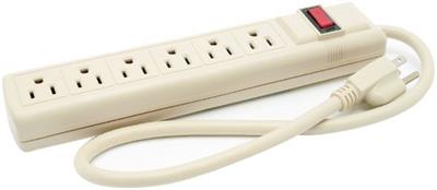 Performance Tool Tool Box Power Outlet - 2 Foot Cord 6 Power Ports ...