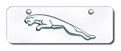 Automotive Gold License Plate - Jaguar Logo Stainless Steel - JAGCCM ...